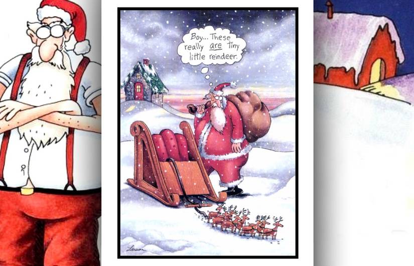 10 Funniest Far Side Comics Starring Santa Claus