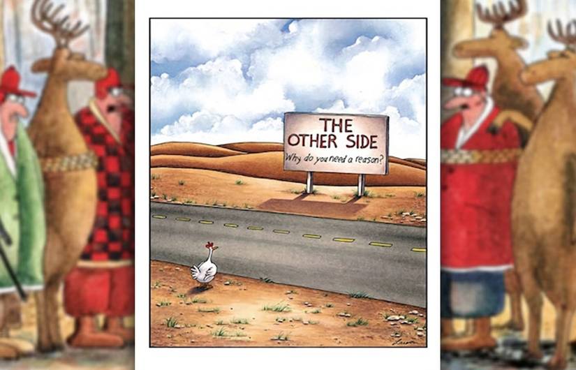 Far Side's Gary Larson Rewrites the World's Most Famous Joke in These ...