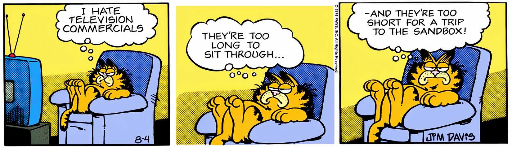 10 Hilarious Garfield Comics About Television (And Garfield's Love/Hate ...