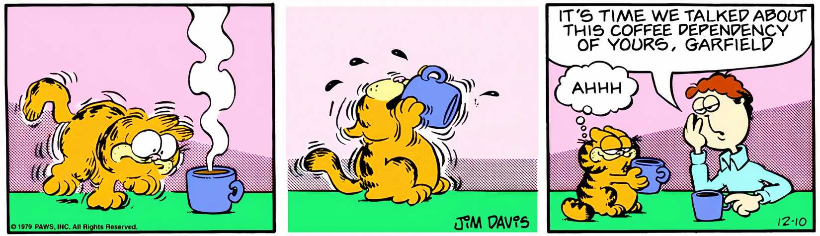 10 Hilarious Garfield Strips About Drinking Coffee (That the Caffeine ...