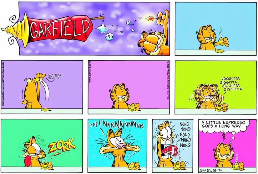 10 Hilarious Garfield Strips About Drinking Coffee (That the Caffeine ...