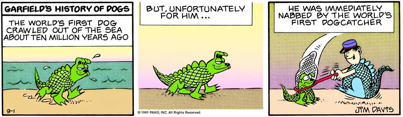 Garfield's Hilarious "History Of Dogs" Sequence Of Comic Strips, Explained