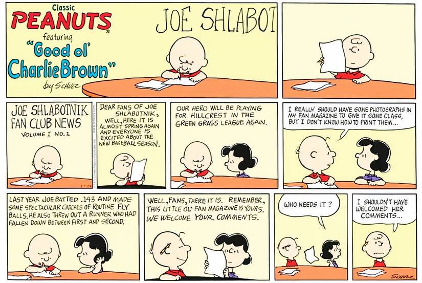 10 Hilarious Peanuts Comics About Charlie Brown's Favorite Baseball ...