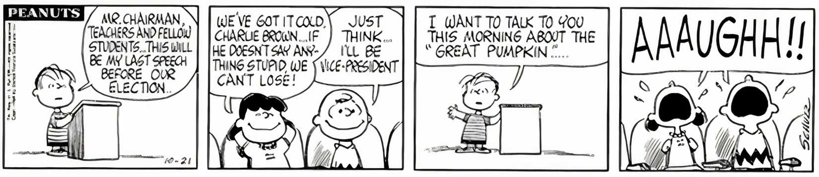 60 Years Ago, Peanuts Devoted Almost An Entire Month To Linus Running ...