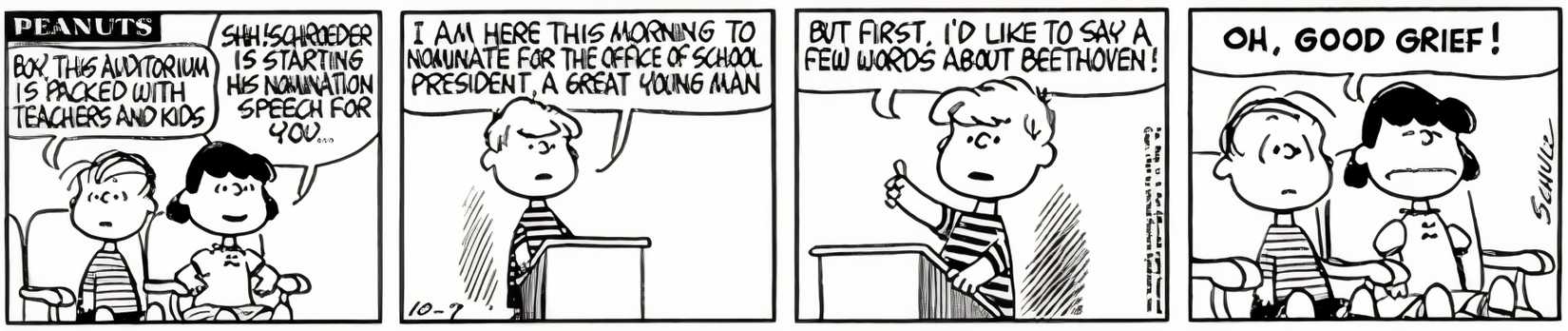 10 Funniest Peanuts Comics That Just Turned 60 (Linus Runs for School ...