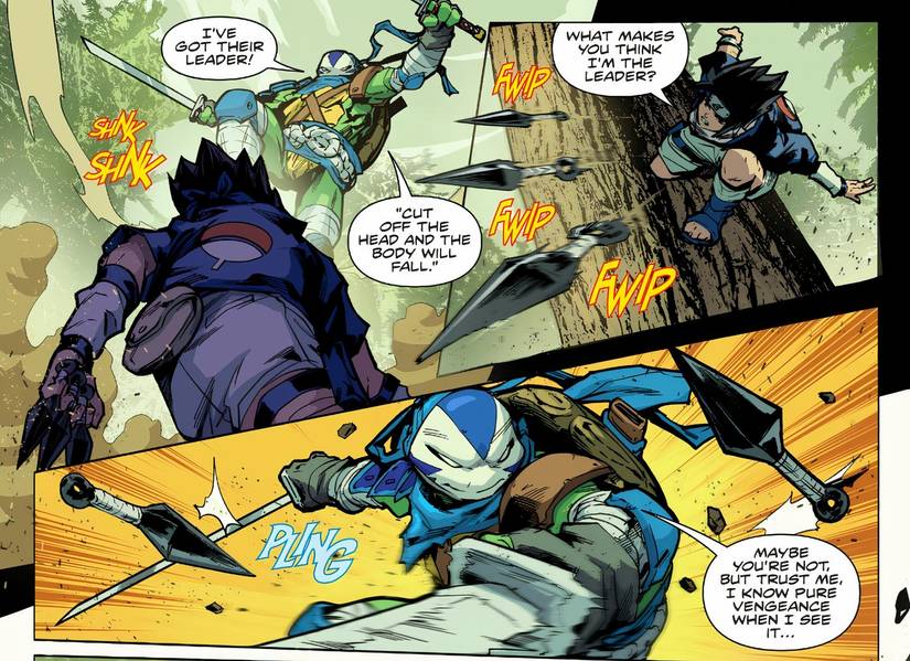 TMNT x Naruto Gives Leonardo His Coolest Design in History