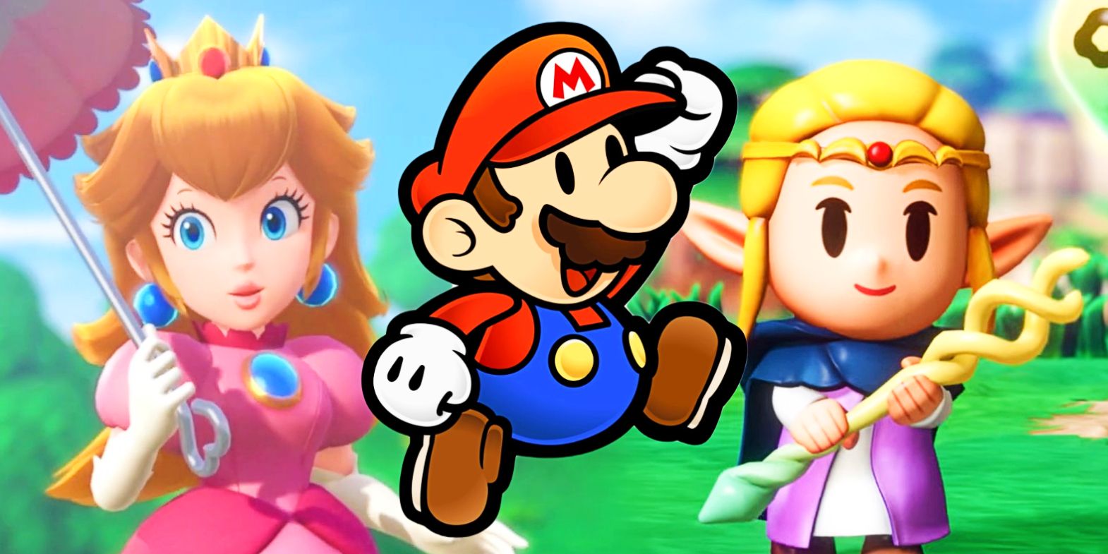 Mario En Papier Princesse Peach