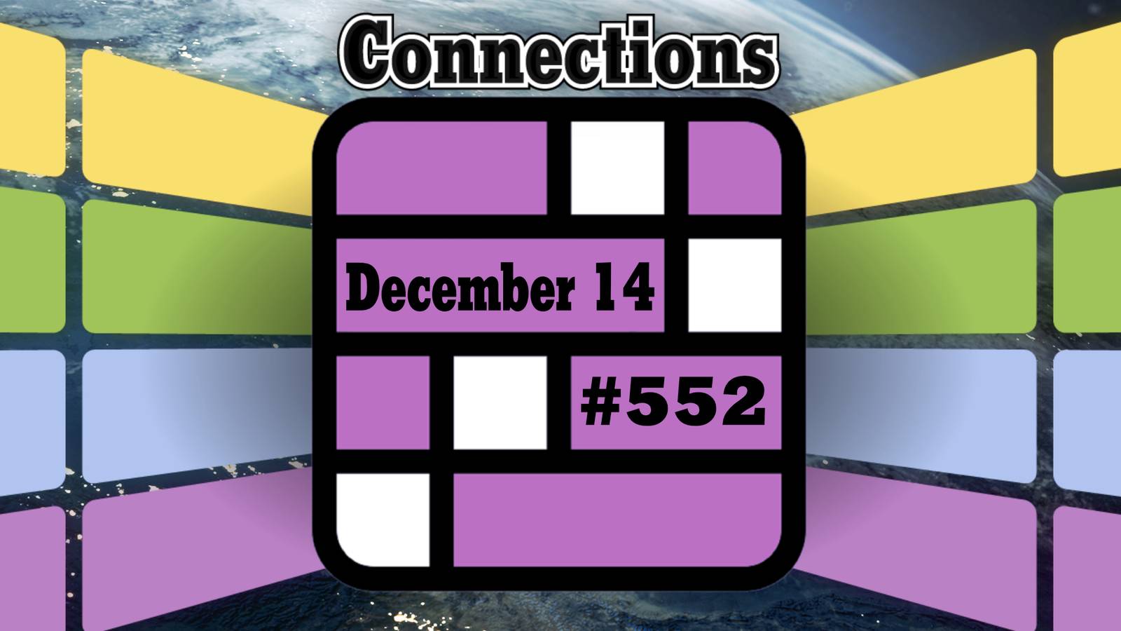 Today's Connections Hints & Answers For December 14, 2024 (Puzzle #552)