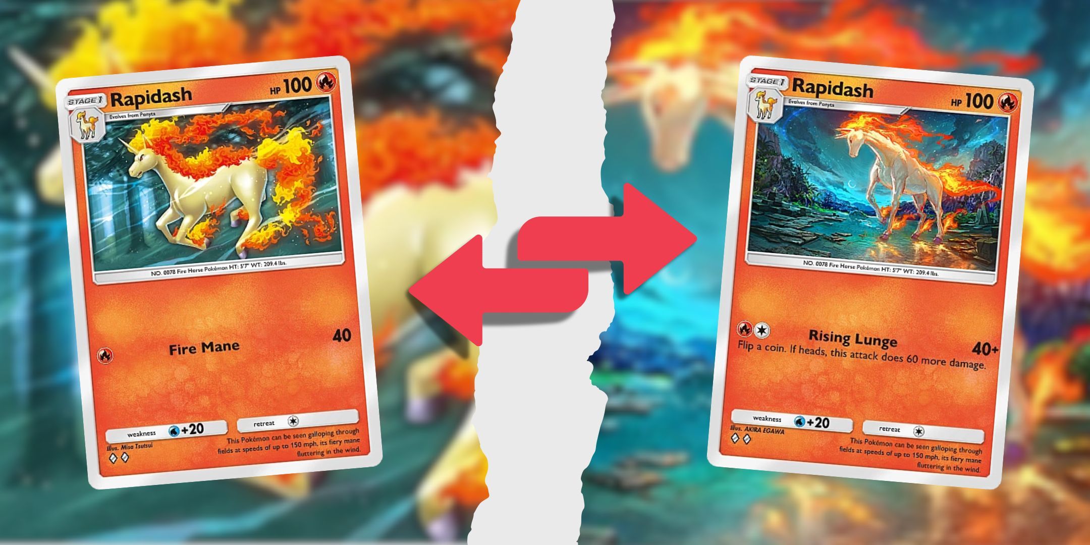 Rapidash Pokemon Card