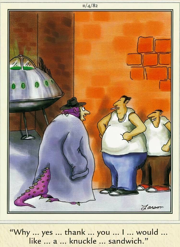 10 Hilarious Far Side Comics We Promise Will Leave Your Stomach Rumbling