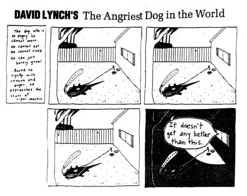 10 Darkly Hilarious Entries from David Lynch's 'The Angriest Dog in the ...
