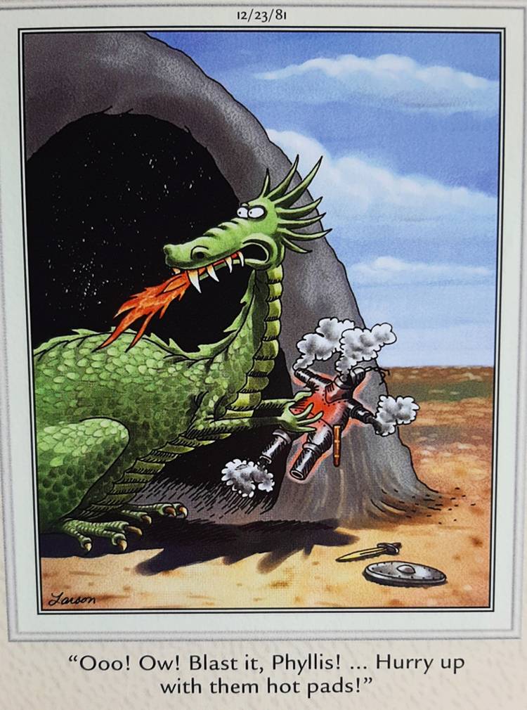 8 Times The Far Side Made Us Wish Dragons Were Real