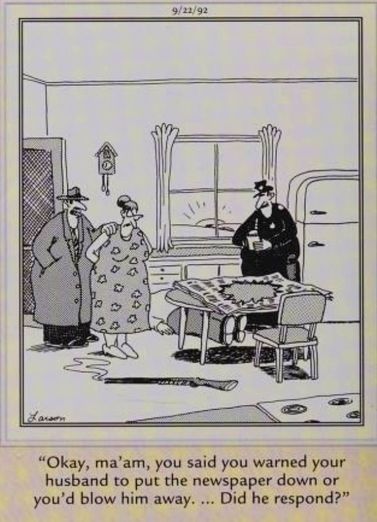 Hilarious Far Side Comics About Reading The Newspaper