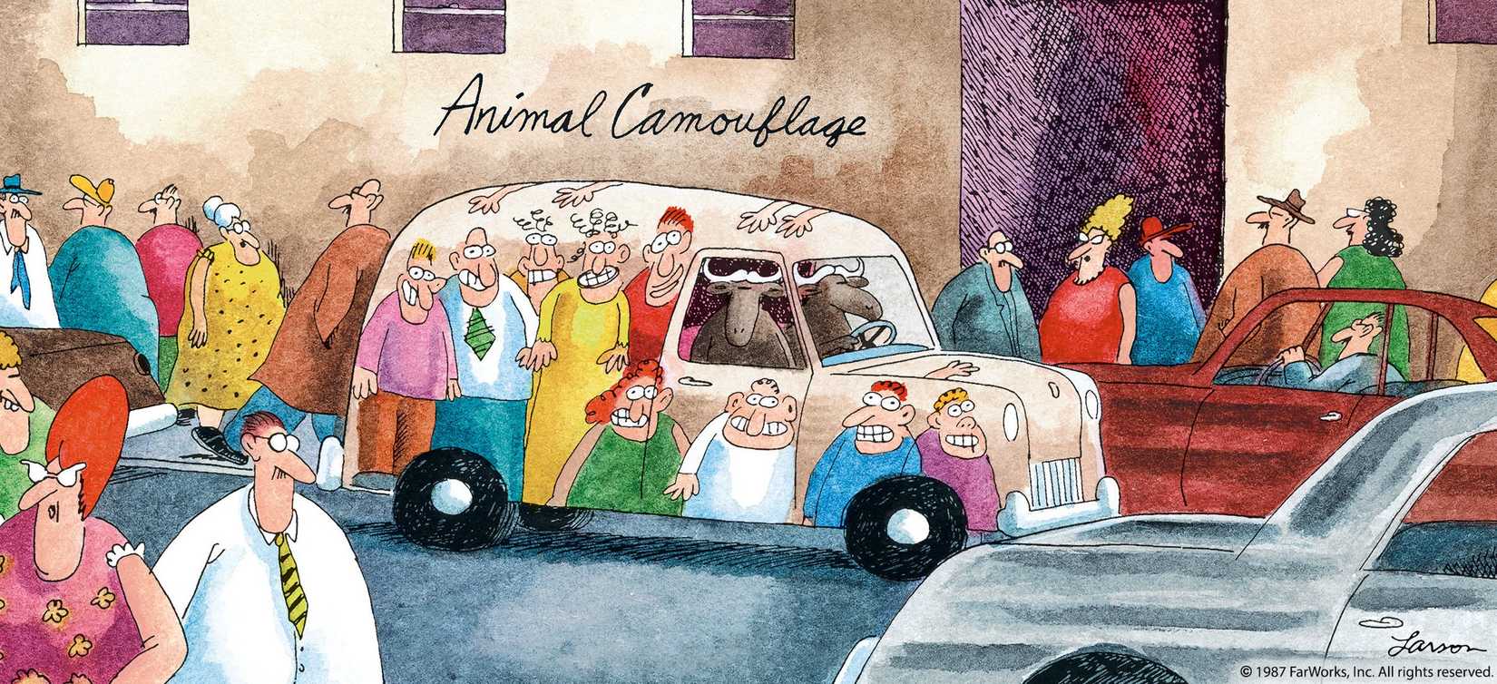10 Funniest Far Side Comics About Camouflage & Disguises