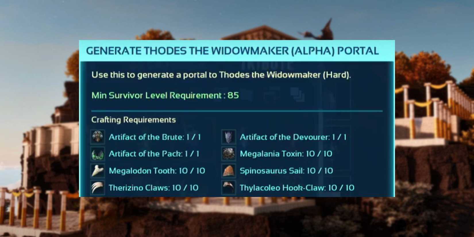 Ark: Survival Ascended - Cyclops Boss Requirements & Rewards