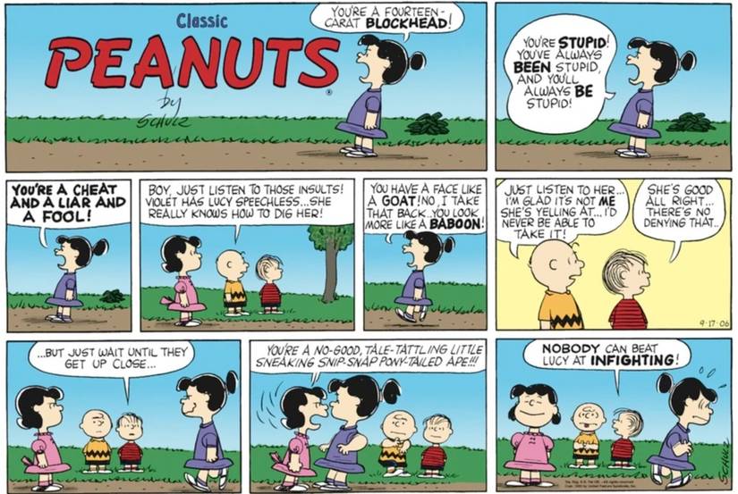 10 Hilarious Charlie Brown Comics Featuring the Original Lucy No One ...