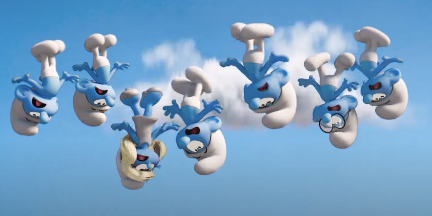 The Main Characters In Smurfs Home | The Smurfs