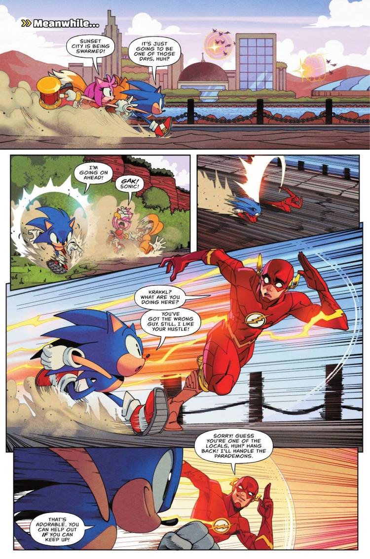 Flash's First Words to Sonic the Hedgehog Already Justified Combining ...