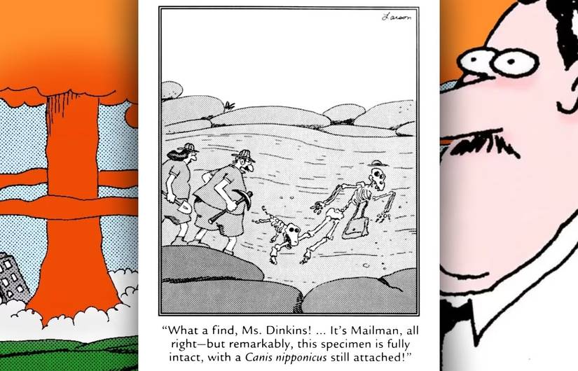 10 Funniest Far Side Comics That Take the Dog Vs. Mail Carrier Rivalry ...
