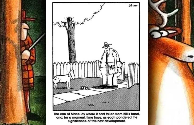 10 Funniest Far Side Comics That Take the Dog Vs. Mail Carrier Rivalry ...