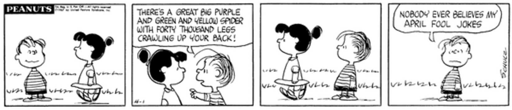 10 Funny Charlie Brown Comics That Will Make You Dread April Fools' Day