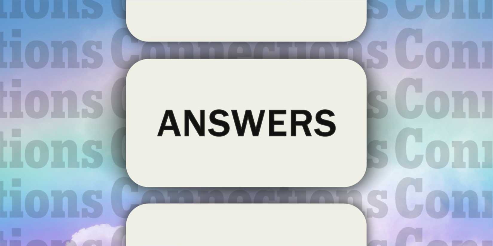 Today's Connections Hints & Answers For April 05, 2025 (Puzzle #664)