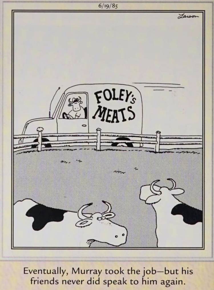 10 Hilarious Far Side Comics Where Cows Act Like Humans