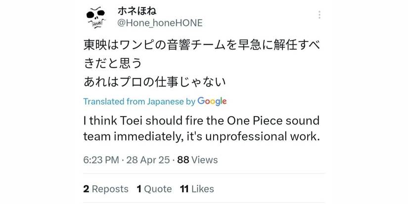 "It's Unprofessional": One Piece Animator Sparks Debate After Calling ...