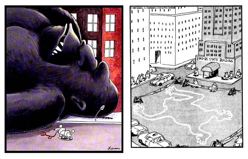 10 Funniest Far Side Comics Starring King Kong and Godzilla