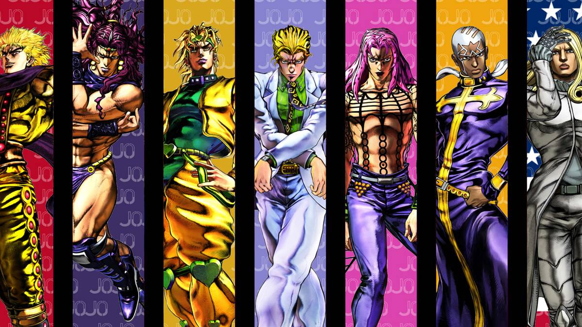 All 9 JoJo's Bizarre Adventure Heroes Finally Unite in Glorious New Art ...