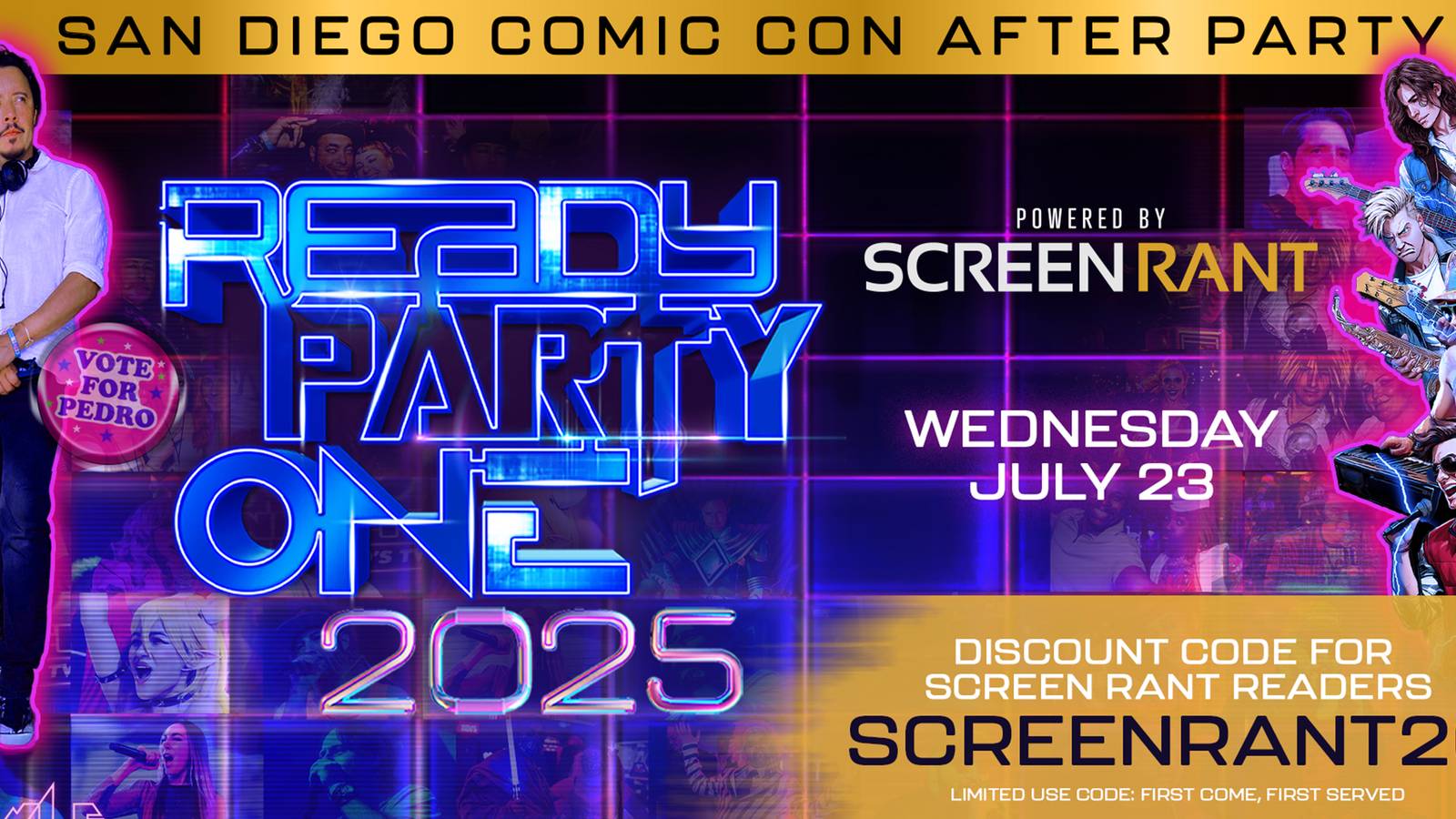 Party With ScreenRant At XLE's Ready Party One For San Diego Comic-Con 2025