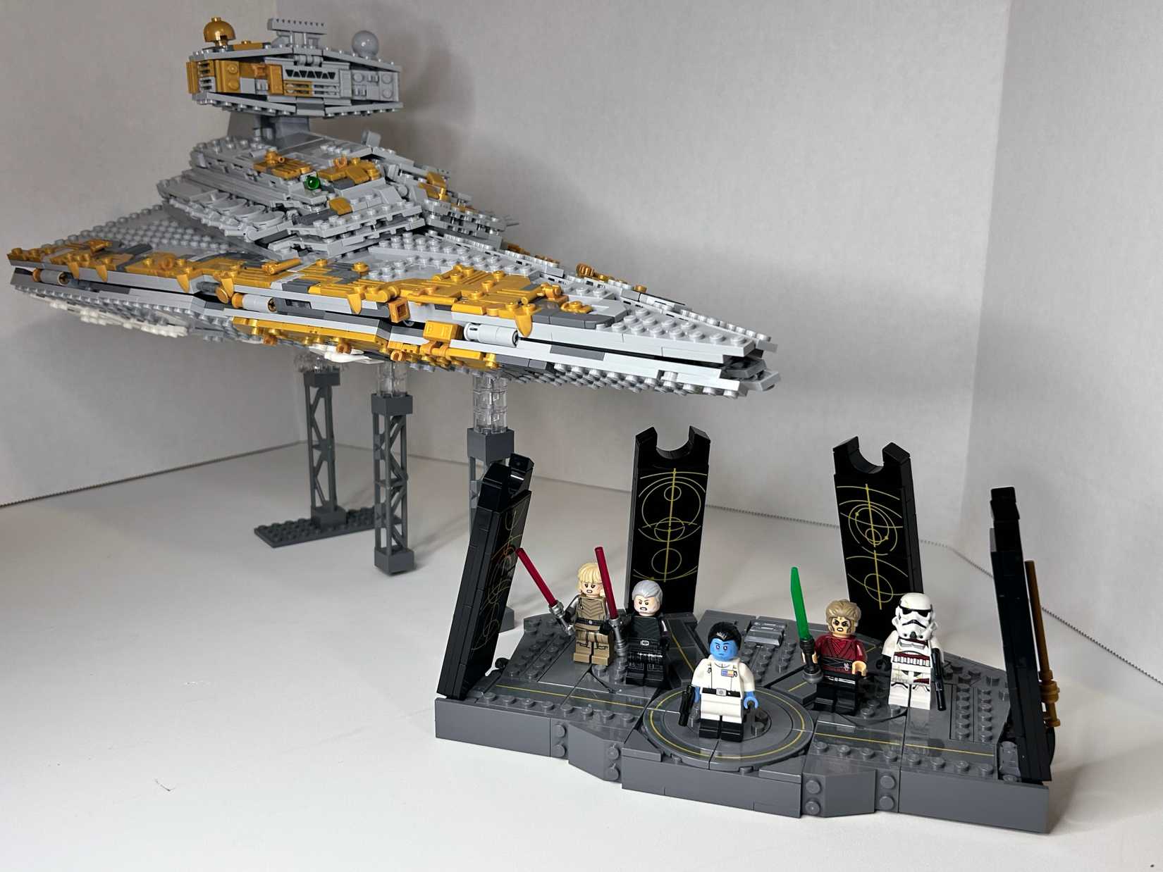 Star Wars LEGO Thrawn's Chimaera Custom Upgrades For Imperial Star ...