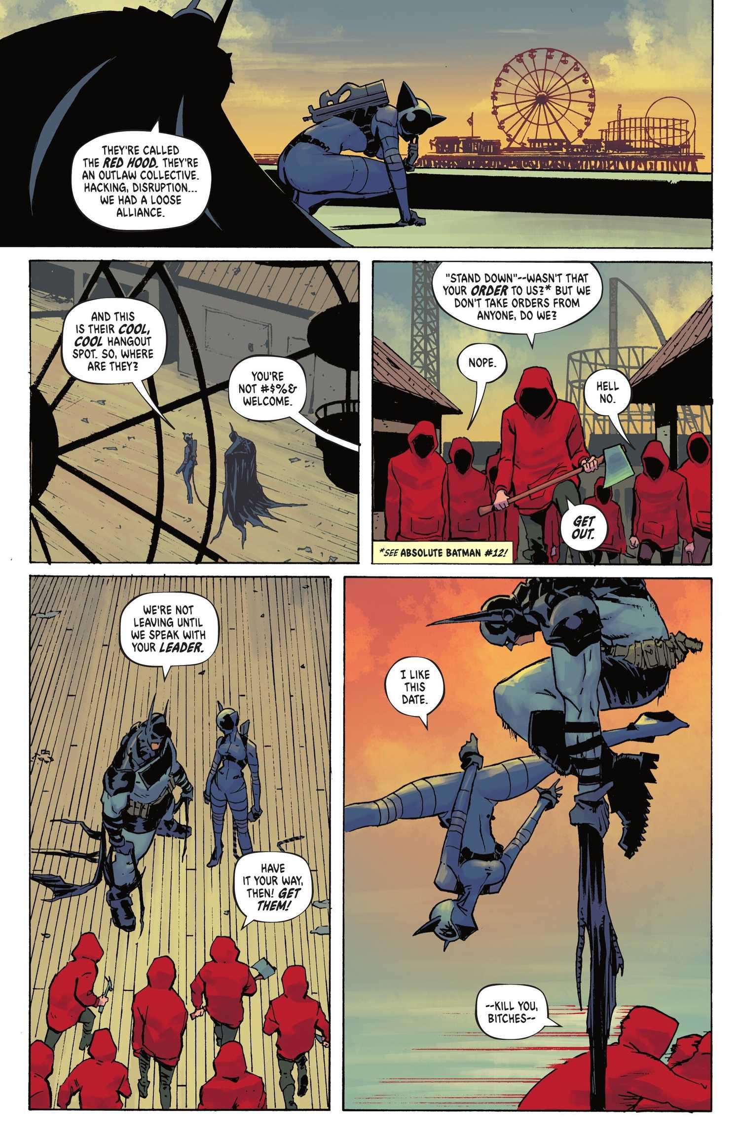 Absolute Harley Quinn Debuts as Red Hood, Stealing Joker’s Dark Origin