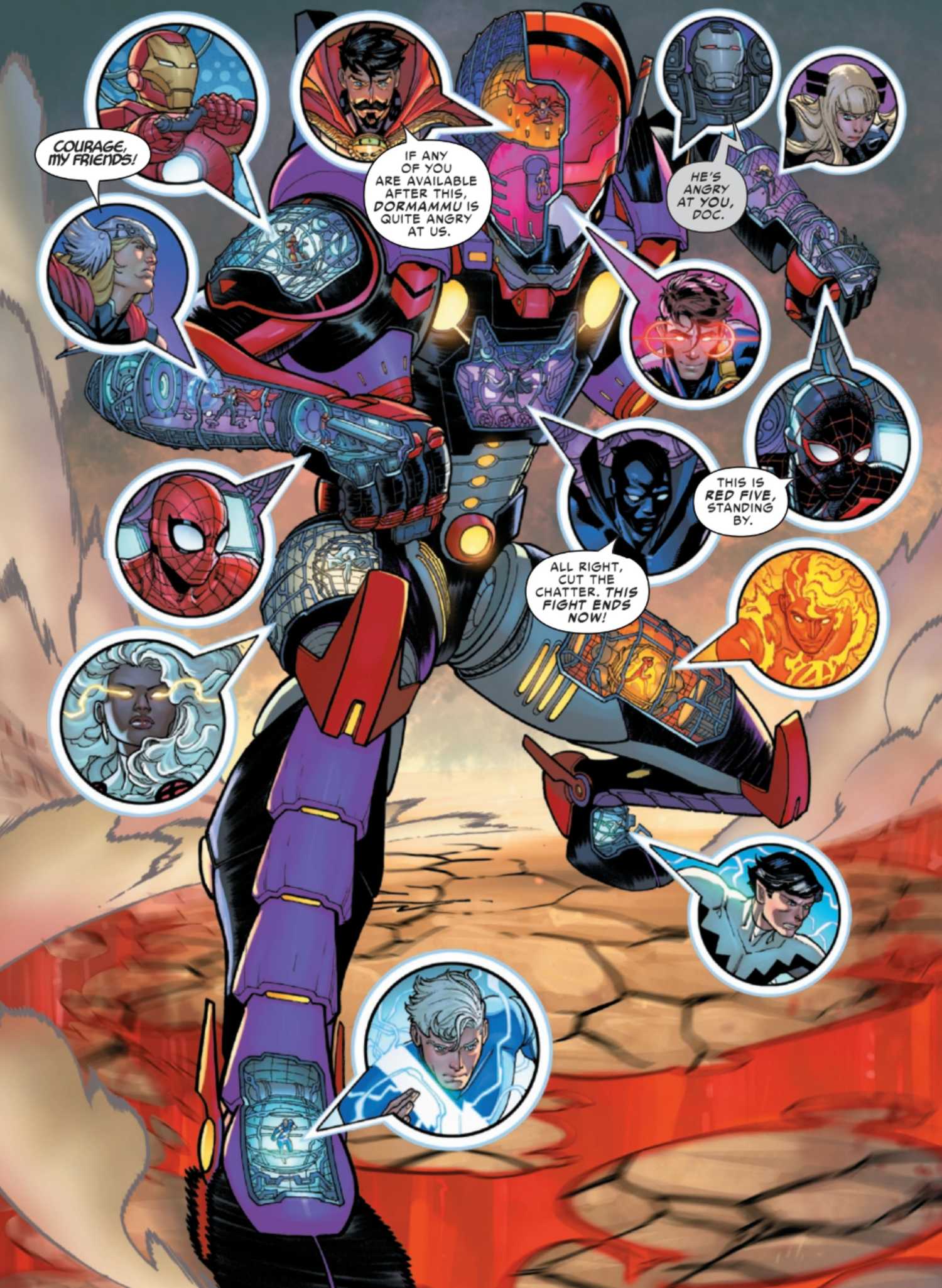 Avengers' Centurion Mech Combines Powers to Take on Godzilla