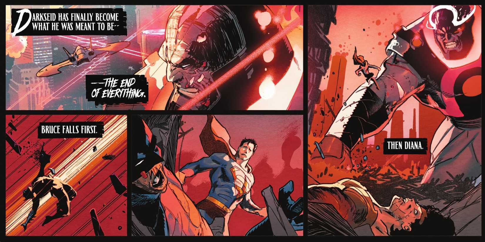 Darkseid Kills Superman, Batman, and Wonder Woman in DC K.O.