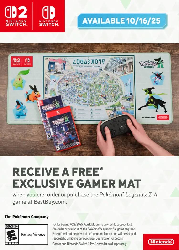 All Preorder Bonuses For Pokémon Legends: Z-A & How To Get Them