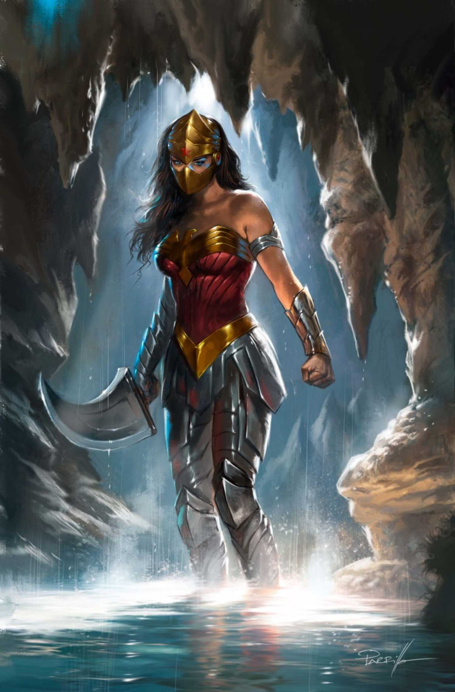 DC K.O.'s Radical Wonder Woman Redesign Gives the Hero a Mask