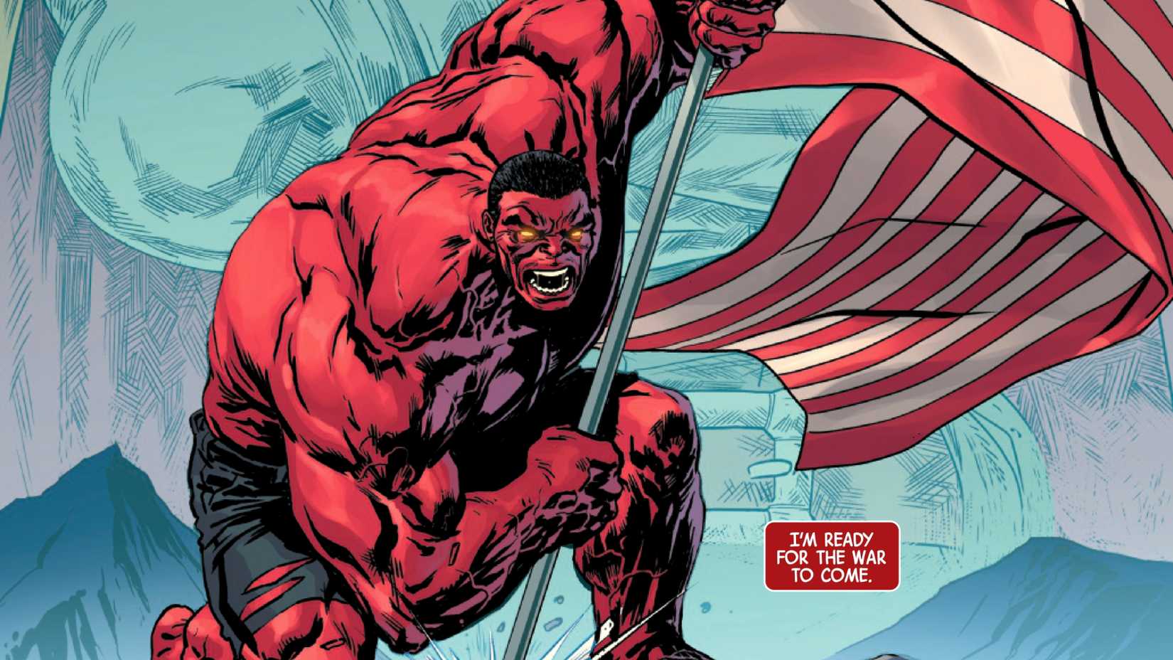 Red Hulk Declares War On Doctor Doom's Latveria On Behalf Of The United ...