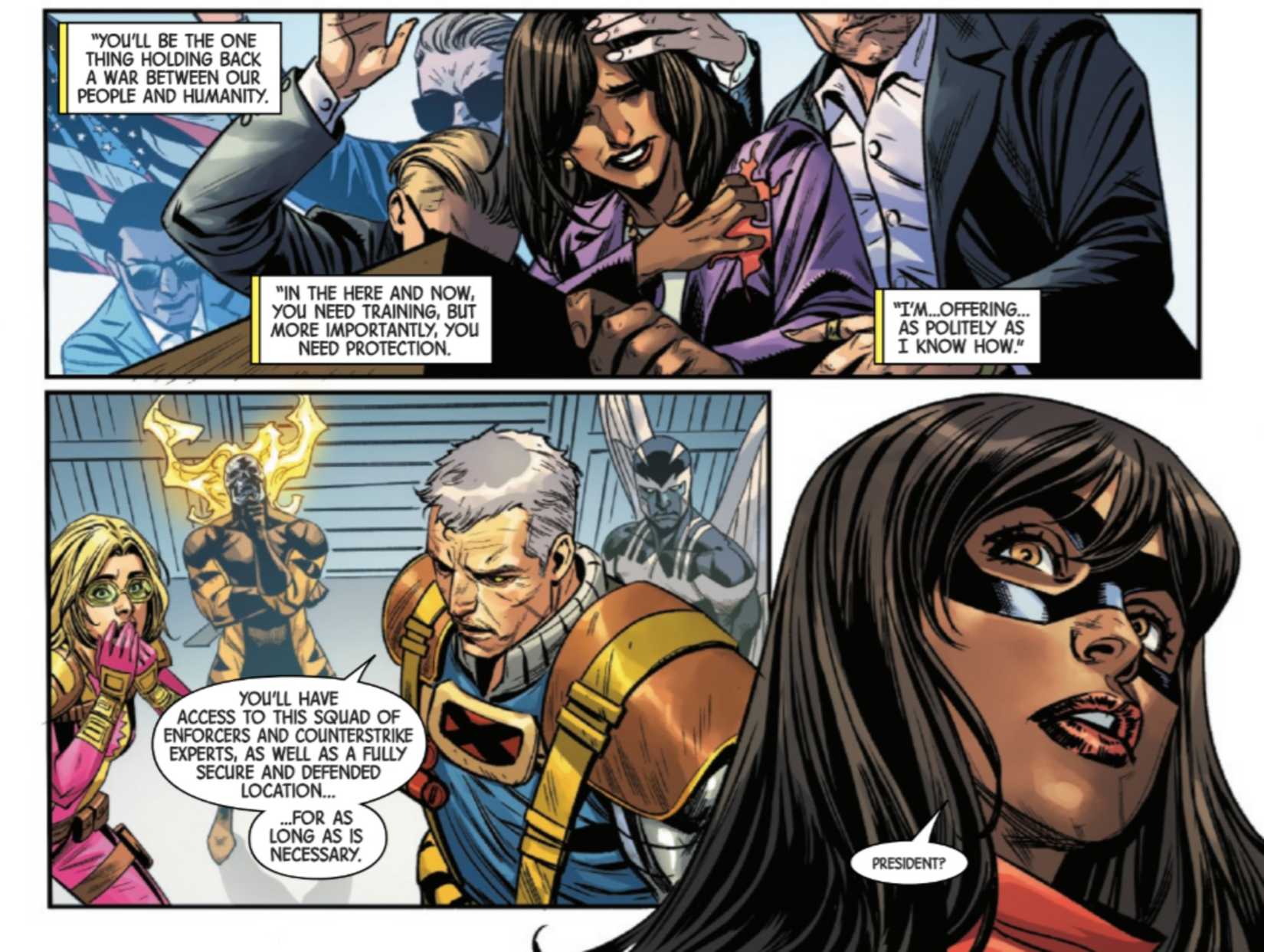 Ms. Marvel To Become First Mutant President in Marvel Lore