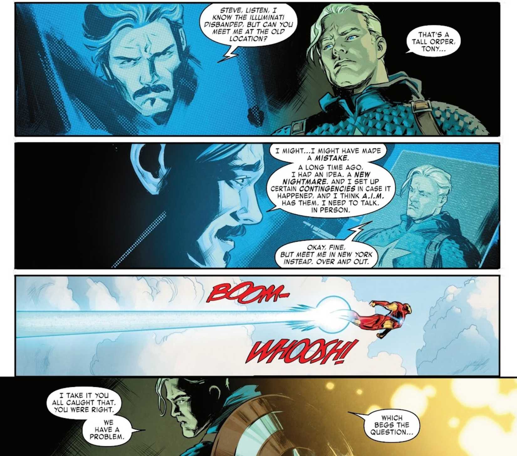 Captain America Reunites the Illuminati to Bring Down Iron Man