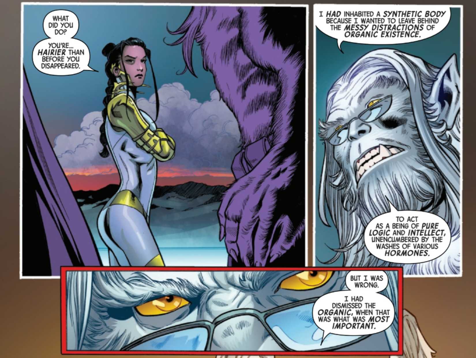 Beast Unveils New White Design in X-Men Lore