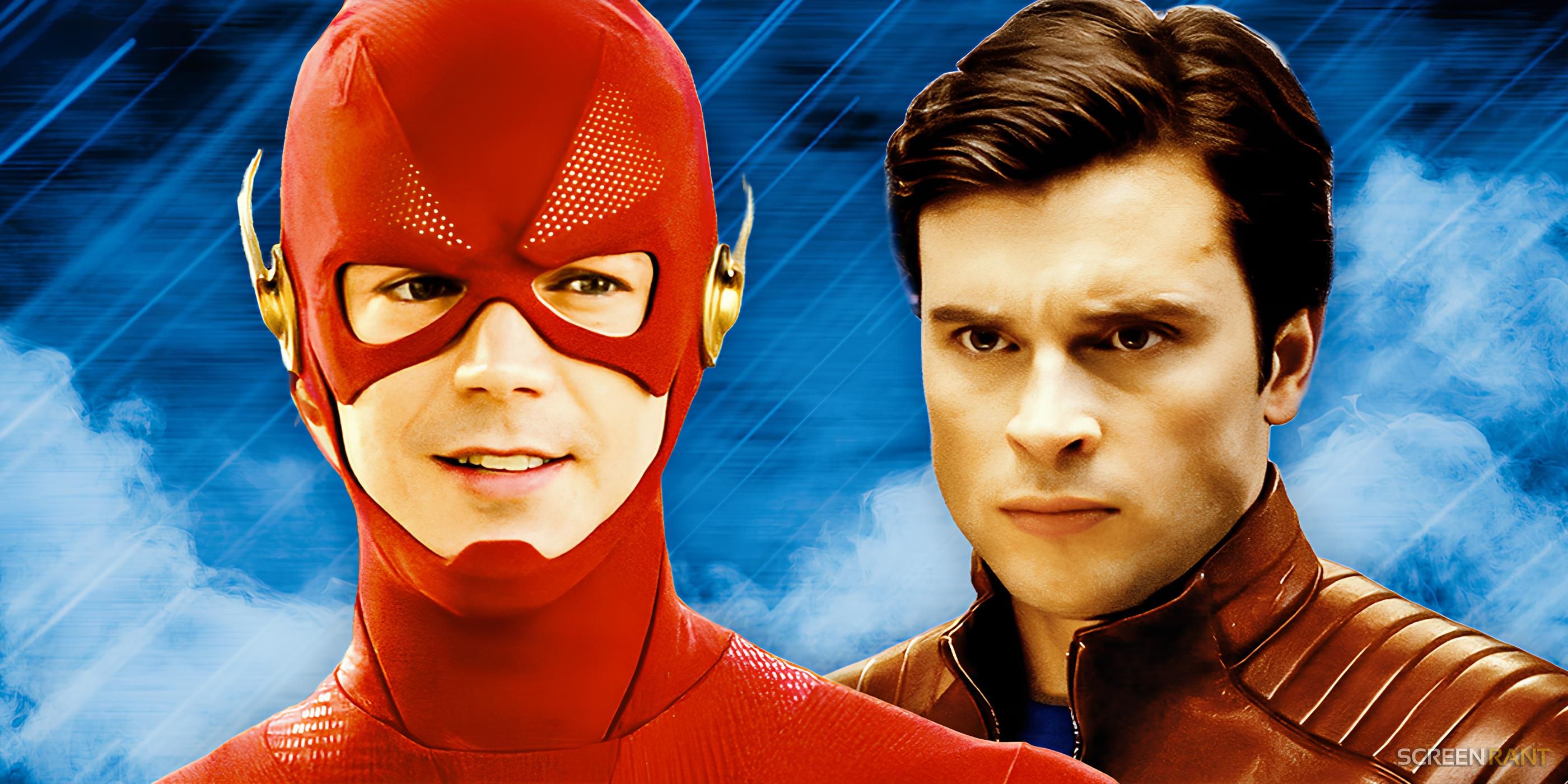 Tom Welling's Older Superman Suits Up And Joins Grant Gustin's The ...